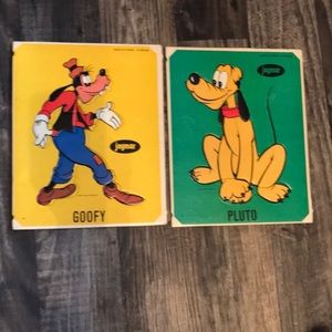 Disney | Toys | Jaymar Disney Goofy Pluto Puzzle Rare Antique Vintage ...